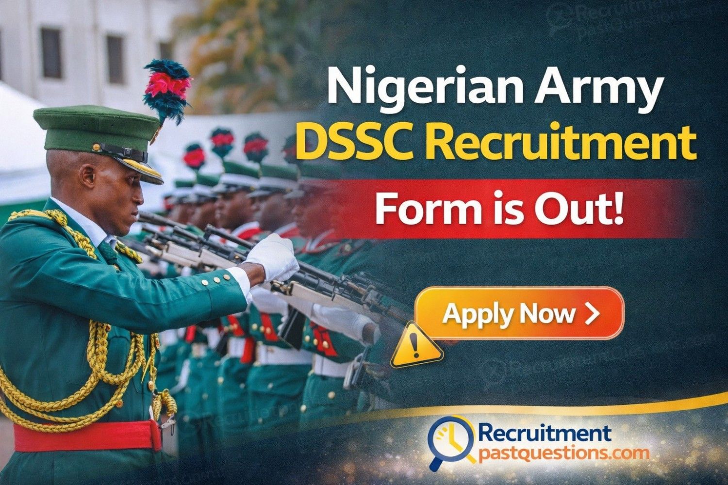 Nigerian Army DSSC Recruitment Form 2026 is out, See How to Apply for ...